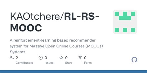 Github Kaotchererl Rs Mooc A Reinforcement Learning Based