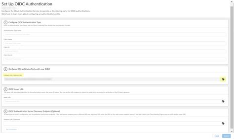 Configure An Oidc Authentication Type