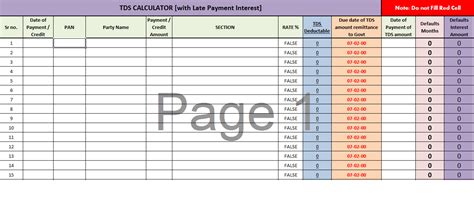 New Tds Calculator Updated In Excel
