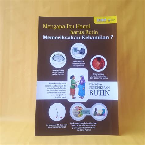 Jual Poster Kebidanan Poster Pentingnya Pemeriksaan Rutin Ibu Hamil
