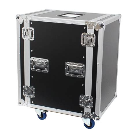 E8 Rack Flight Case 16u With Wheels The Case Shop