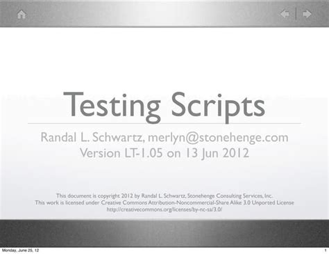 Testing Scripts Ppt