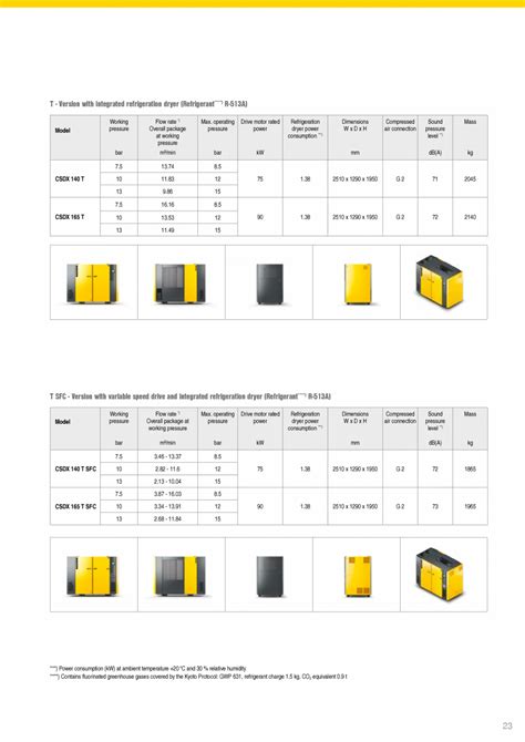 Compresoare seria CSD și CSDX KAESER KOMPRESSOREN Catalog brosura Engleza