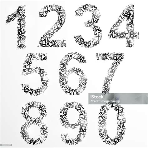 Vector Numbers From Number Set Stock Illustration Download Image Now Vector Numbers From Number Set Stock Illustration Download Image Now