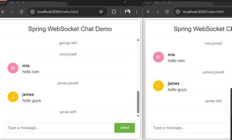 Websocket Chat Application Demo Real Time Messaging With Spring Boot