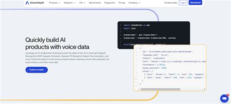 Assemblyai Ai Speech To Text And Voice Data Solution