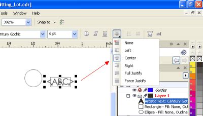 Center Text Problem CorelDRAW X4 CorelDRAW Graphics Suite X4 CorelDRAW Community