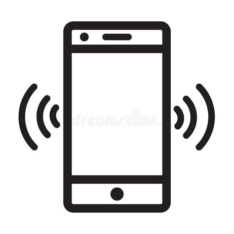 Vibrate Cellphone Logo Icon Vector Stock Vector Illustration Of Ring Mode 150539982
