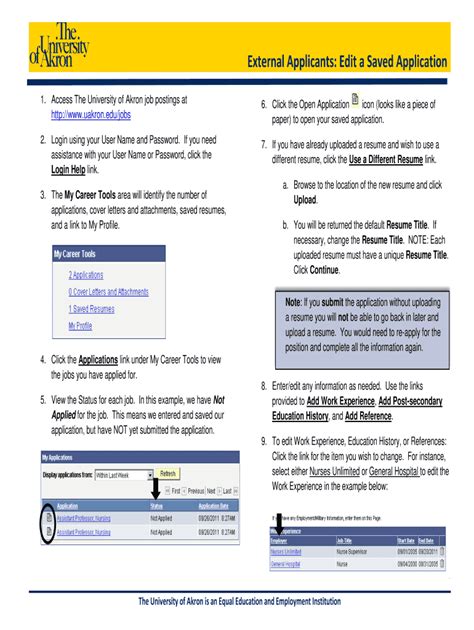 External Applicants Edit A Saved Application Fill Out And Sign Online