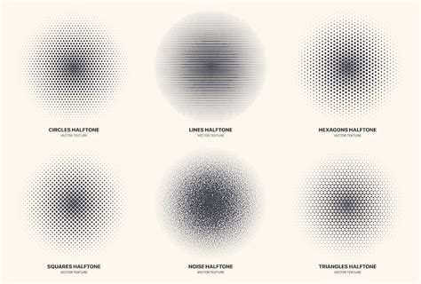Premium Vector Different Variations Halftone Texture Set Abstract Geometric Circular Pattern