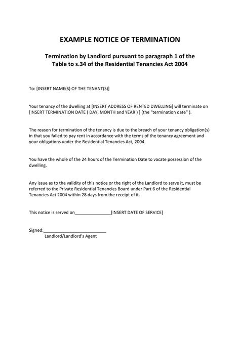 Free And Printable Eviction Notice Templates Pdf Word Day