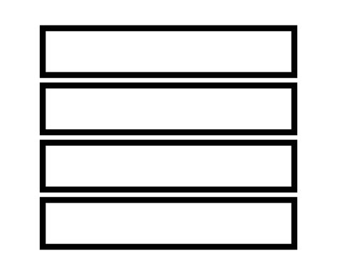 Rectangle Geometric Shape Outline Collection Symbol Element Graphic Design Illustration