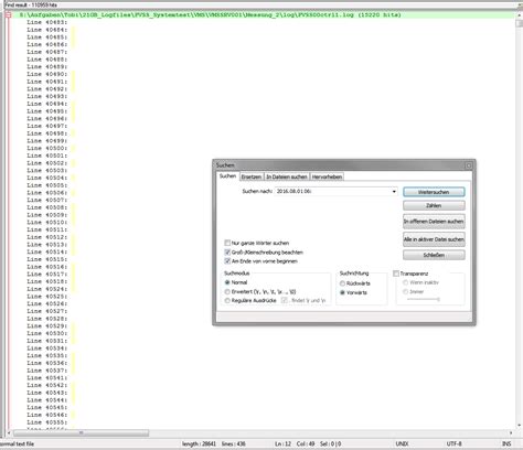notepad shows empty lines in search super user