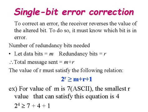 Error Detection And Correction Types Of Errors Detection