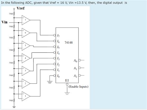 solved in the following adc given that vref 16v