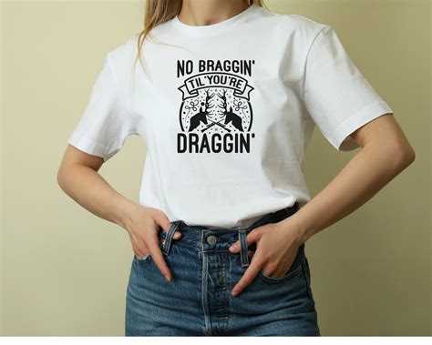 No Bragging Until You Dragging Svg Funny Hunting Deer Svg Fathers Day