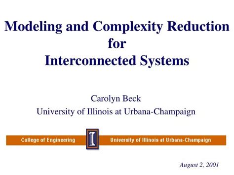 ppt modeling and complexity reduction for interconnected systems