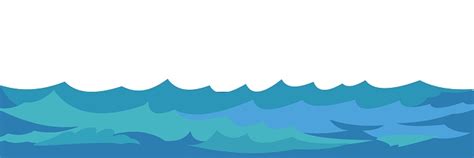 강 바다 또는 바다에서 물의 파도 흐름 흰색 배경에 격리 수영 다이빙 및 수상 스포츠 만화 스타일의 일러스트레이션 플랫 디자인 벡터 아트 건강한 생활방식에 대한 스톡 벡터