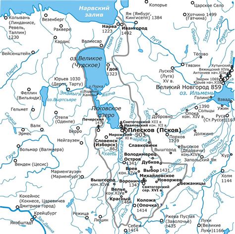 Gerdarika Pskov Map 1462 - Псковская республика — Википедия | Xi век ...