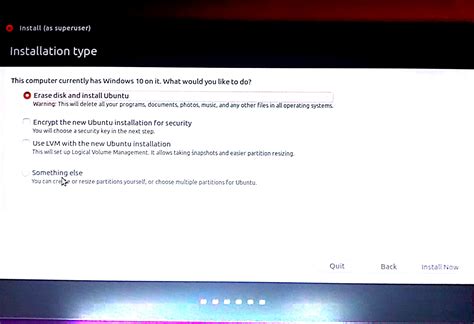Dual Boot Can T Install Ubuntu Alongside Windows Ask Ubuntu