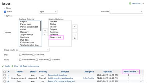 Feature 38567 Enable To Display Notes Count On Issues List Redmine
