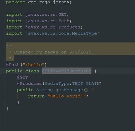 Jersey Hello World Example Codingtutorial