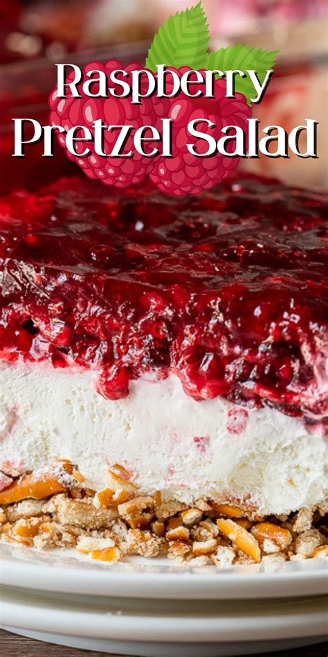 Raspberry Pretzel Salad Artofit