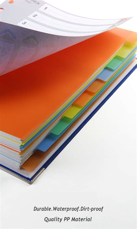 10 Colors A4 Paper Oganizer File Folder Index Card Grandado