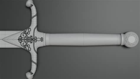 D Ruby Sword TurboSquid