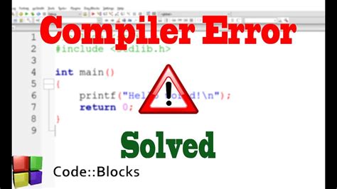 Code Blocks Compiler Error C Compiler YouTube