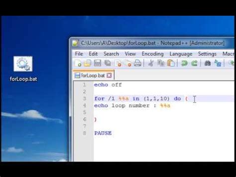 For Loop Batch Script Mbnsa