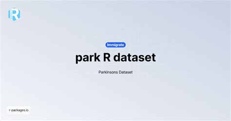 park dataset r packages