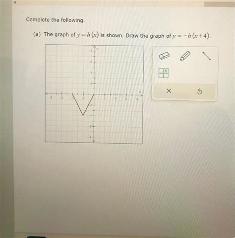 solved the graph of y h x is shown draw the graph of