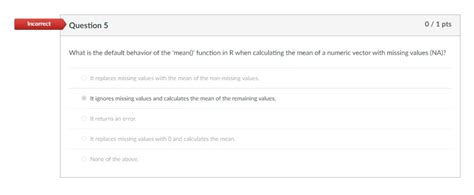 Solved Question 5what Is The Default Behavior Of The