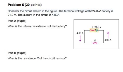 Solved Consider The Circuit Shown In The Figure The