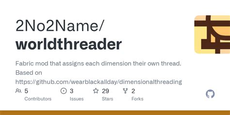 Github 2no2nameworldthreader Fabric Mod That Assigns Each Dimension Their Own Thread Based