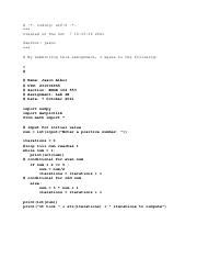 LAB 6B Act 2a Py Coding Utf 8 Created On Thu Oct 7 10 15 38 2021 Author Jason By