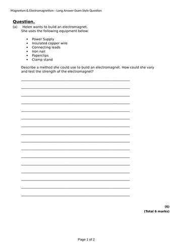 Aqa Gcse Science Physics Revision 9 1 Teaching Resources