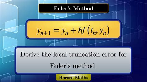 odes euler s method youtube