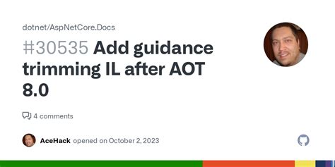 Add Guidance Trimming Il After Aot 80 · Issue 30535 · Dotnet
