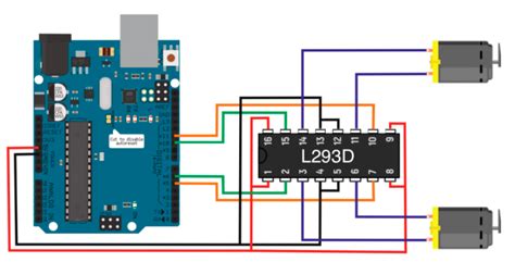 Ardublock 2 0 Подключение драивера L293d к плате Arduino 2 мотора Пикабу