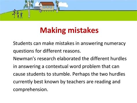 2013 Newmans Error Analysis And Comprehension Strategies
