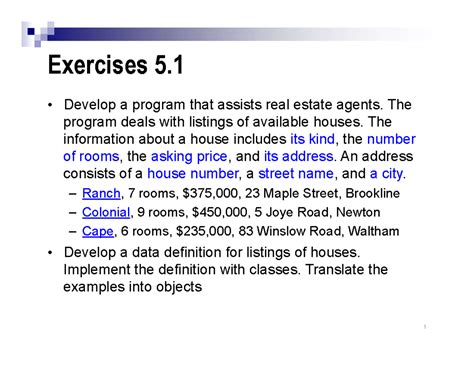 Bt5 Lap Trinh Huong Doi Tuong Exercises 5 Develop A Program That Assists Real Estate Agents