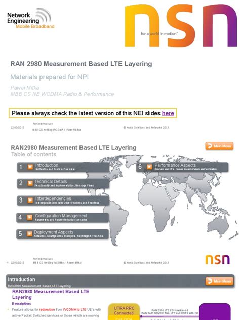 Ran2980 Measurement Based Lte Layering For Npi Pdf High Speed Packet Access Lte