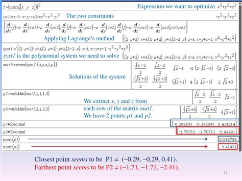 Ppt Solving Polynomial Systems With Nspire Cas Powerpoint