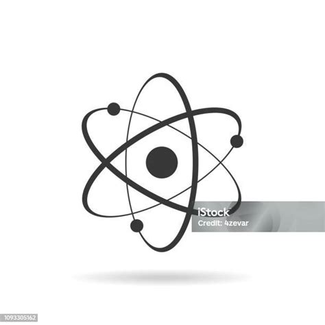아이콘은 원자의 핵의 구조 원자 양성자 중성자 및 전자입니다 0명에 대한 스톡 벡터 아트 및 기타 이미지 0명 개념 과학
