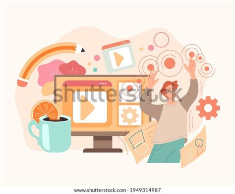 Front End Development Concept Vector Flat Stock Vector Royalty Free