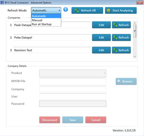 Data Refresh Using The BI Connector BI4Cloud Help Centre