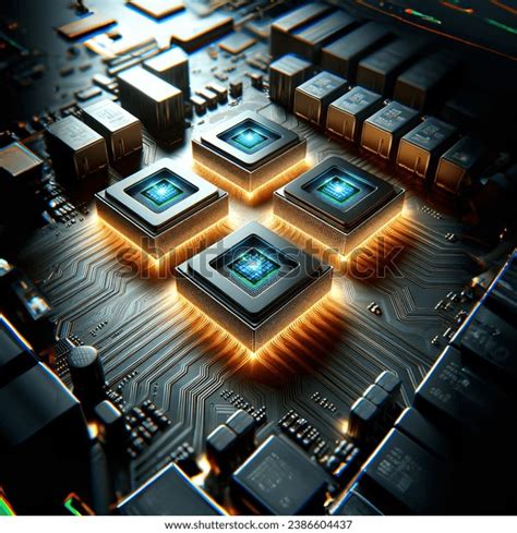 3d Illustration 4 Multicore Processors On Ai Generated Image 2386604437 Shutterstock
