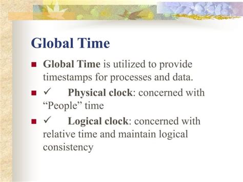Synchronization In Distributed Computing Pptx